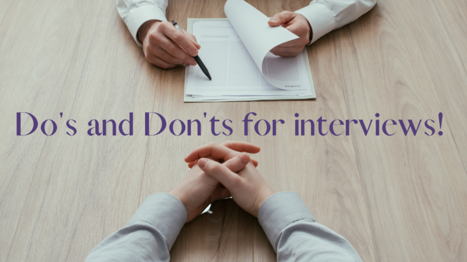 The Do's and Don'ts to Mastering Interviews. - Gillespie Recruitment The Do's and Don'ts to Mastering Interviews. - Gillespie Recruitment